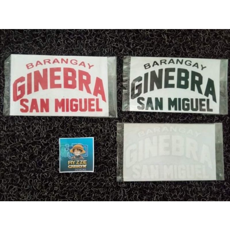 Barangay Ginebra San Miguel Fan's Cutout Sticker Waterproof | Shopee ...