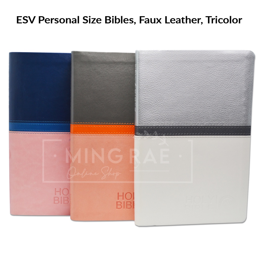 ESV (English Standard Version) Bibles, Faux Leather, Tricolor | Shopee ...