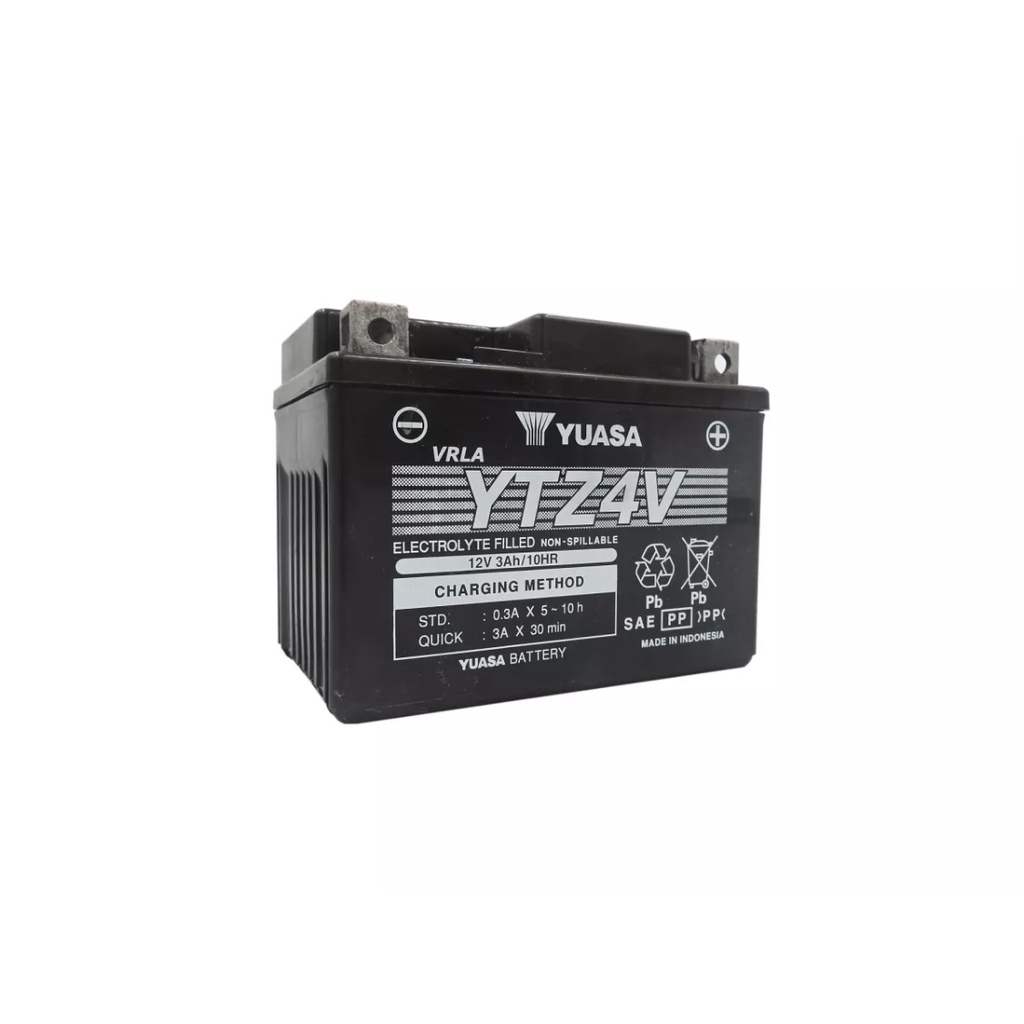 Yuasa YTZ4V High Performance Maintenance Free (Fully Sealed) Motorcycle Battery (Indonesia ...