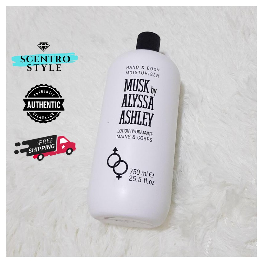 Alyssa Ashley Musk Hand & Body Moisturizer 500ml / 750ml | Shopee ...