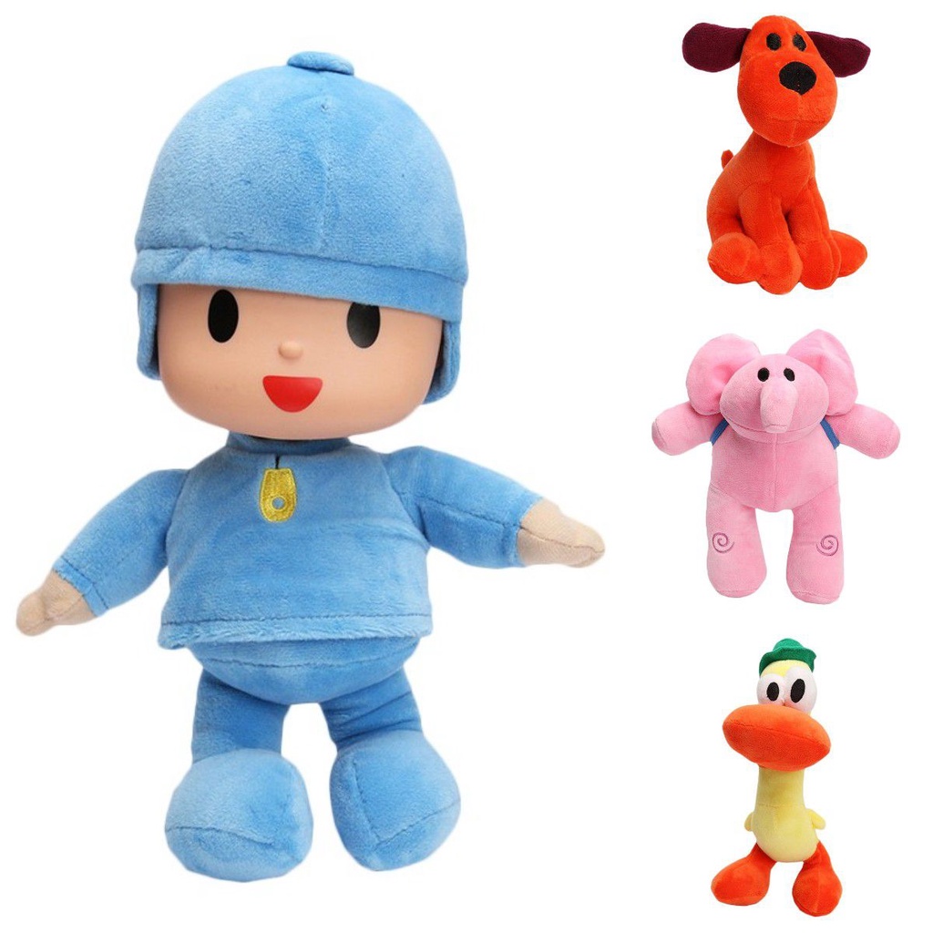 Quality Premium Set Of 4 Pocoyo Elly Pato Loula Soft Plush Stuffed Doll ...