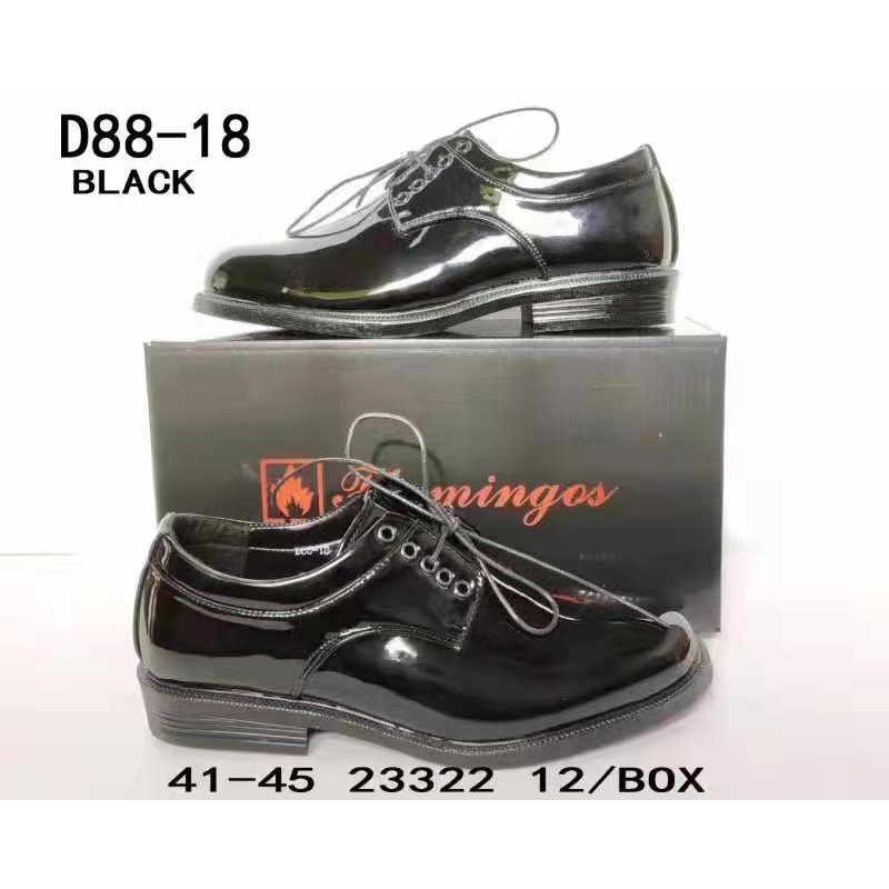 【AhSin】Official men's English leather shoes for security guards Black ...