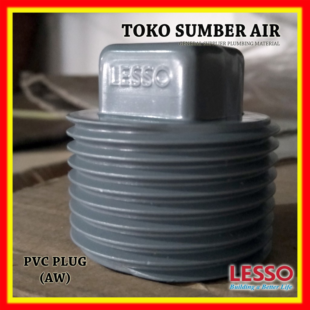 Pvc PLUG 3/4 INCH - AW - BRAND LESSO per 25 Pcs | Shopee Philippines