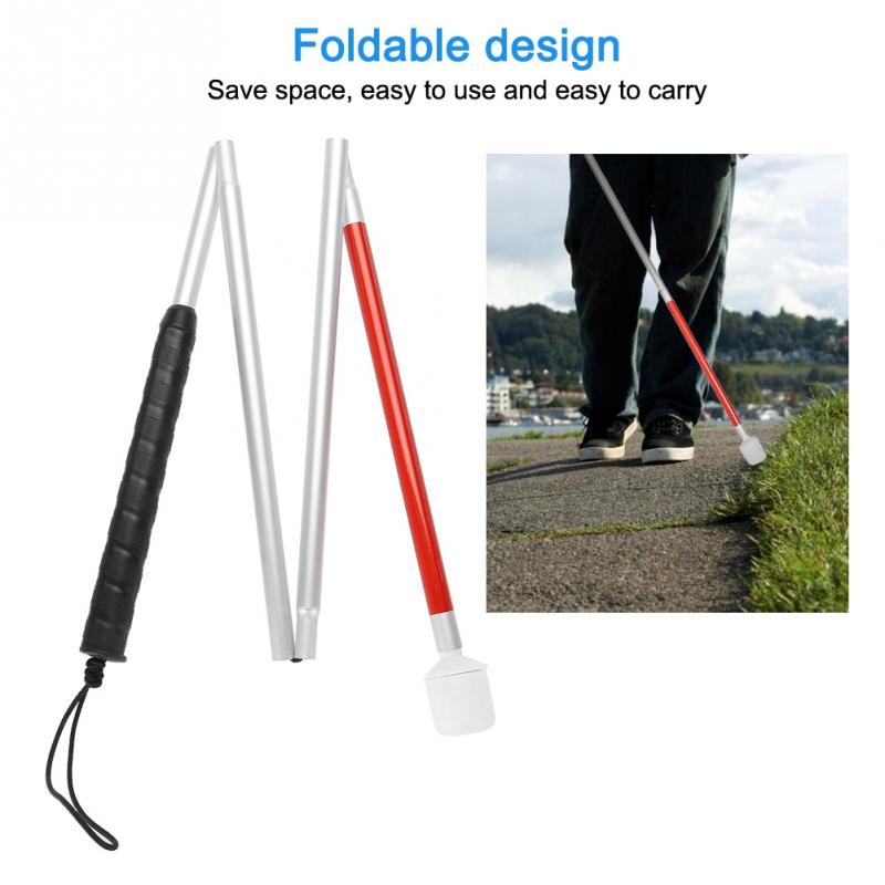 Portable Visually Impaired Crutch Cane Blind Walking Stick Walker Guid ...