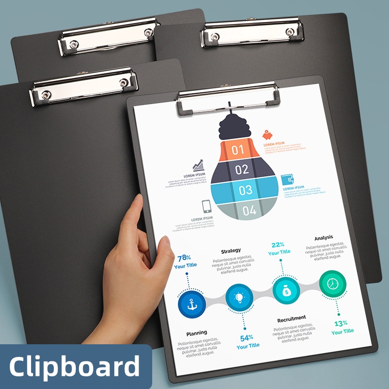 Clipboard with metal binder Long Clipboard Holds 100 Sheets Clipboards ...
