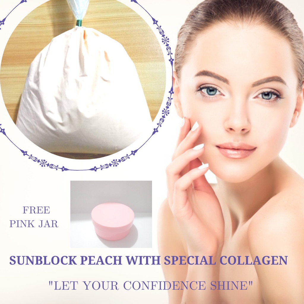 SUNBLOCK WITH SPECIAL COLLAGEN SPF50 DERMATOLOGIST TESTED | Shopee ...