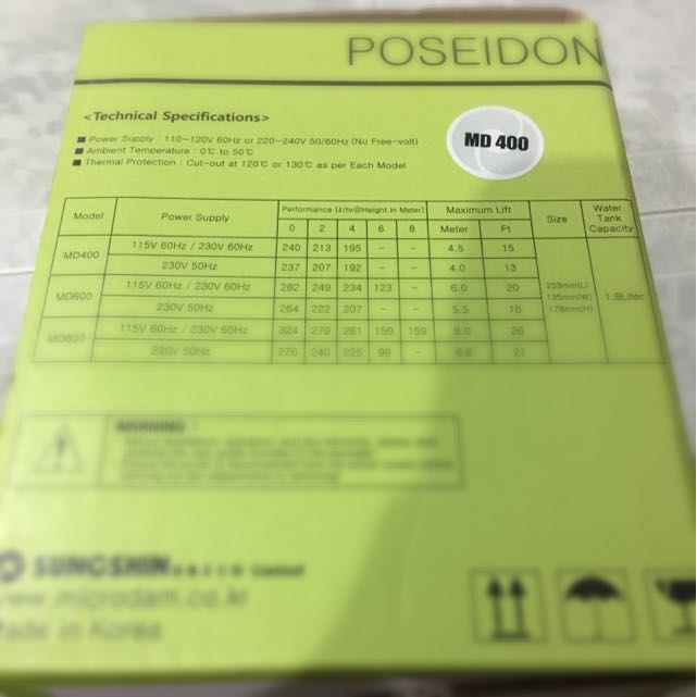 Water Condensate Drain Pump Poseidon MD400for Floor and Wall type ...