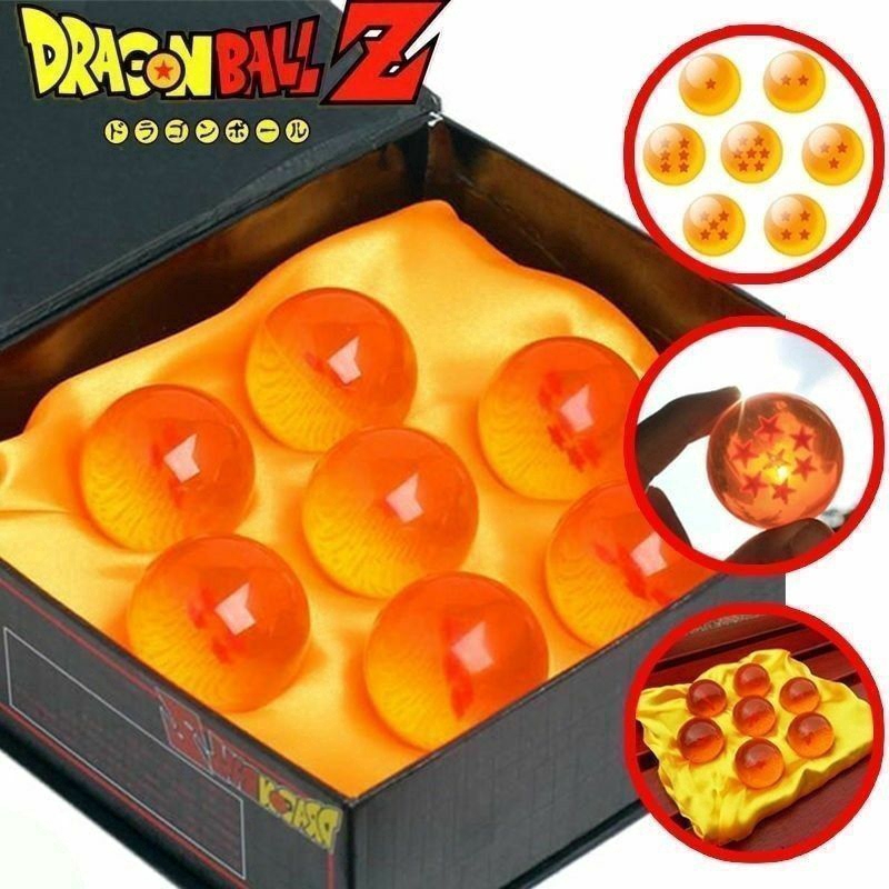 DragonBall Z Replica Crystal Ball Anime Dragon ball Figure Set of 7 PCS ...