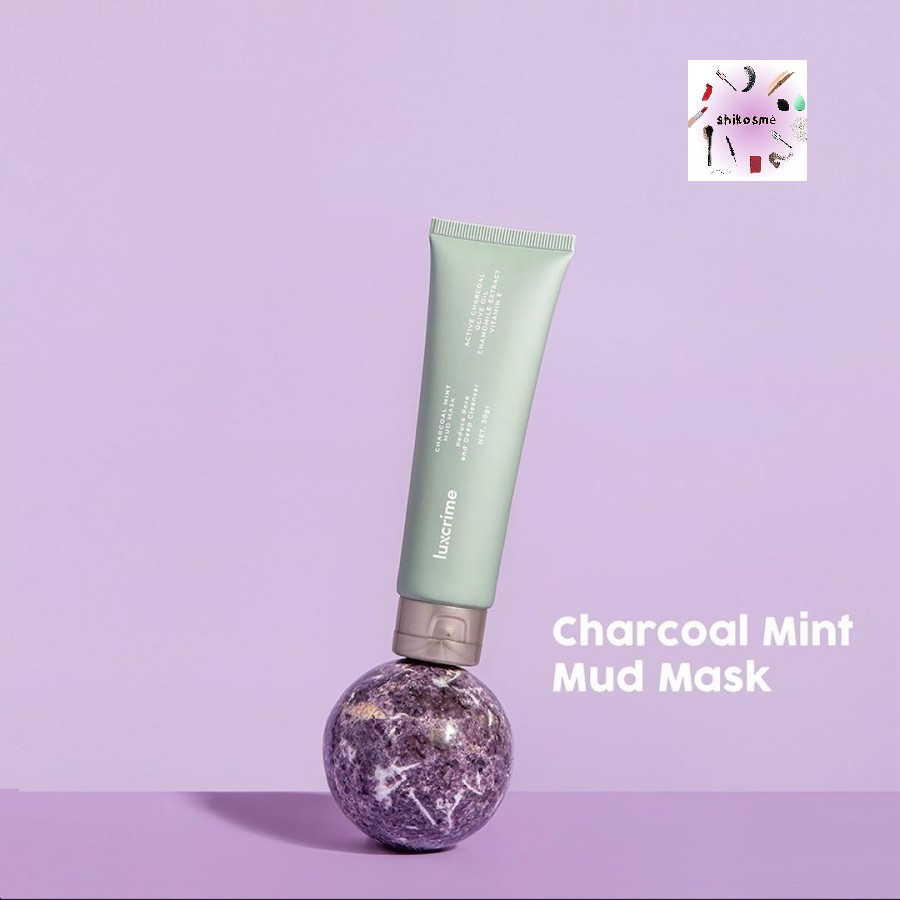 Luxcrime Charcoal Mint Mud Mask Facial Mask | Shopee Philippines