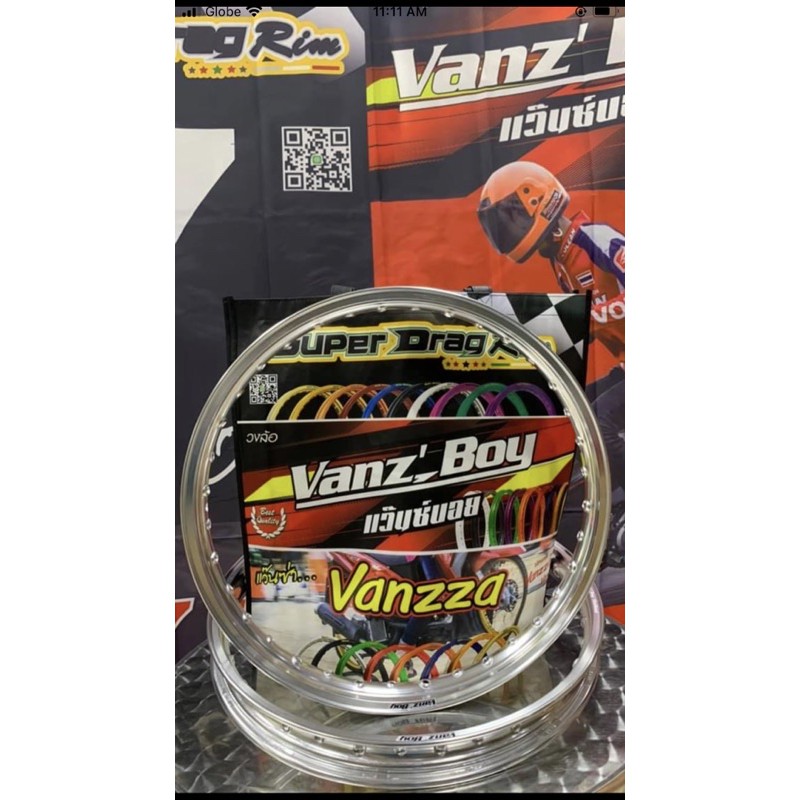 VANZ’ BOY Vanzboy Rim Alloy Black/Red/Blue/Green/Gold/Silver/Pink (1.2 ...