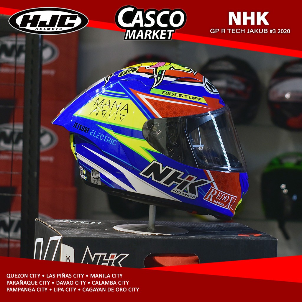 NHK GPR TECH JAKUB BRNO FULL FACE SNGLE VISOR MotoGP RACING HELMET ...
