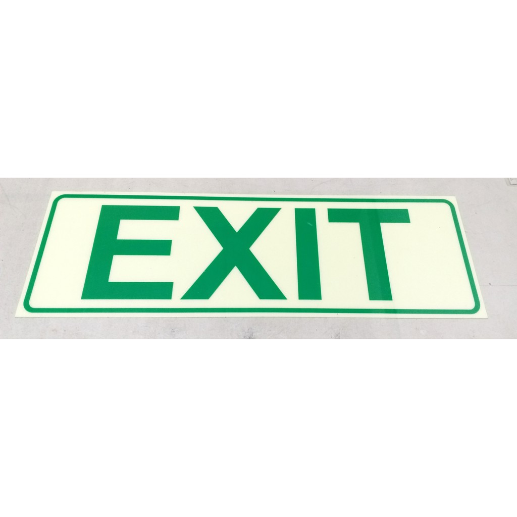 Luminous Exit Sign Sticker | Shopee Philippines