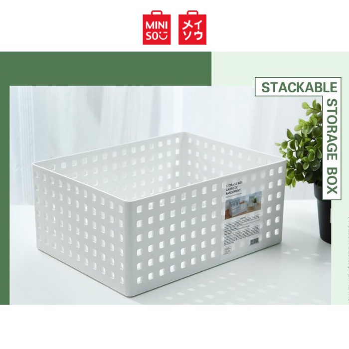 Miniso Stackable Durable Storage Box | Shopee Philippines Miniso Stackable Durable Storage Box | Shopee Philippines