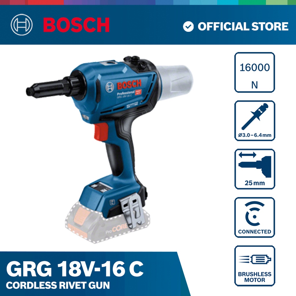 Bosch GRG 18V-16 C Professional Rivet Gun (Bare Tool) - Power Tool | Shopee Philippines
