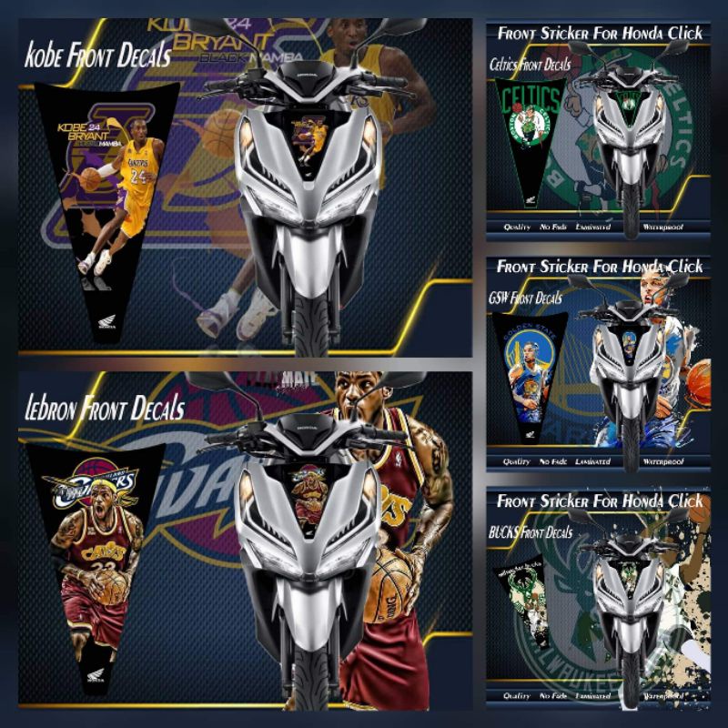 HONDA CLICK FRONT COVER/NBA player design | Shopee Philippines