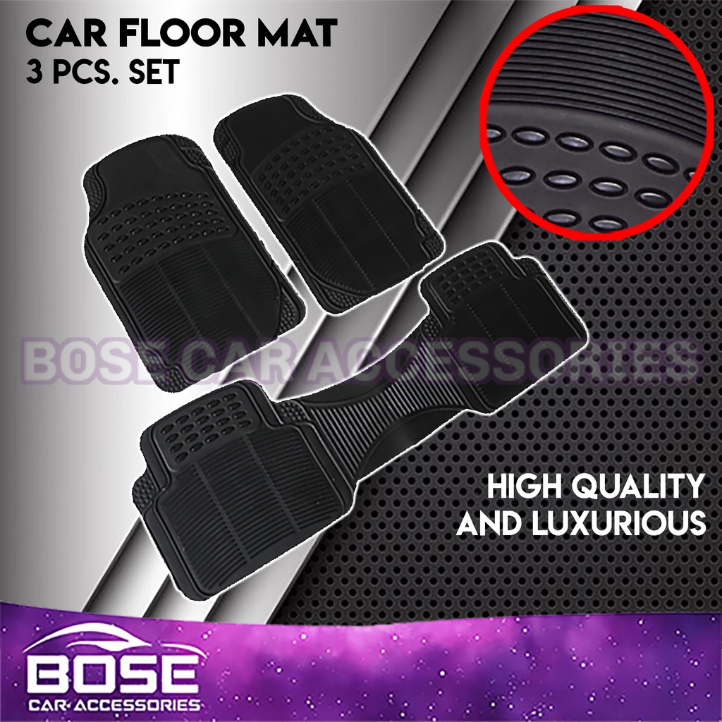 Heavy Duty Premium Universal car floor guard mats 3pcs set Rubber Car ...