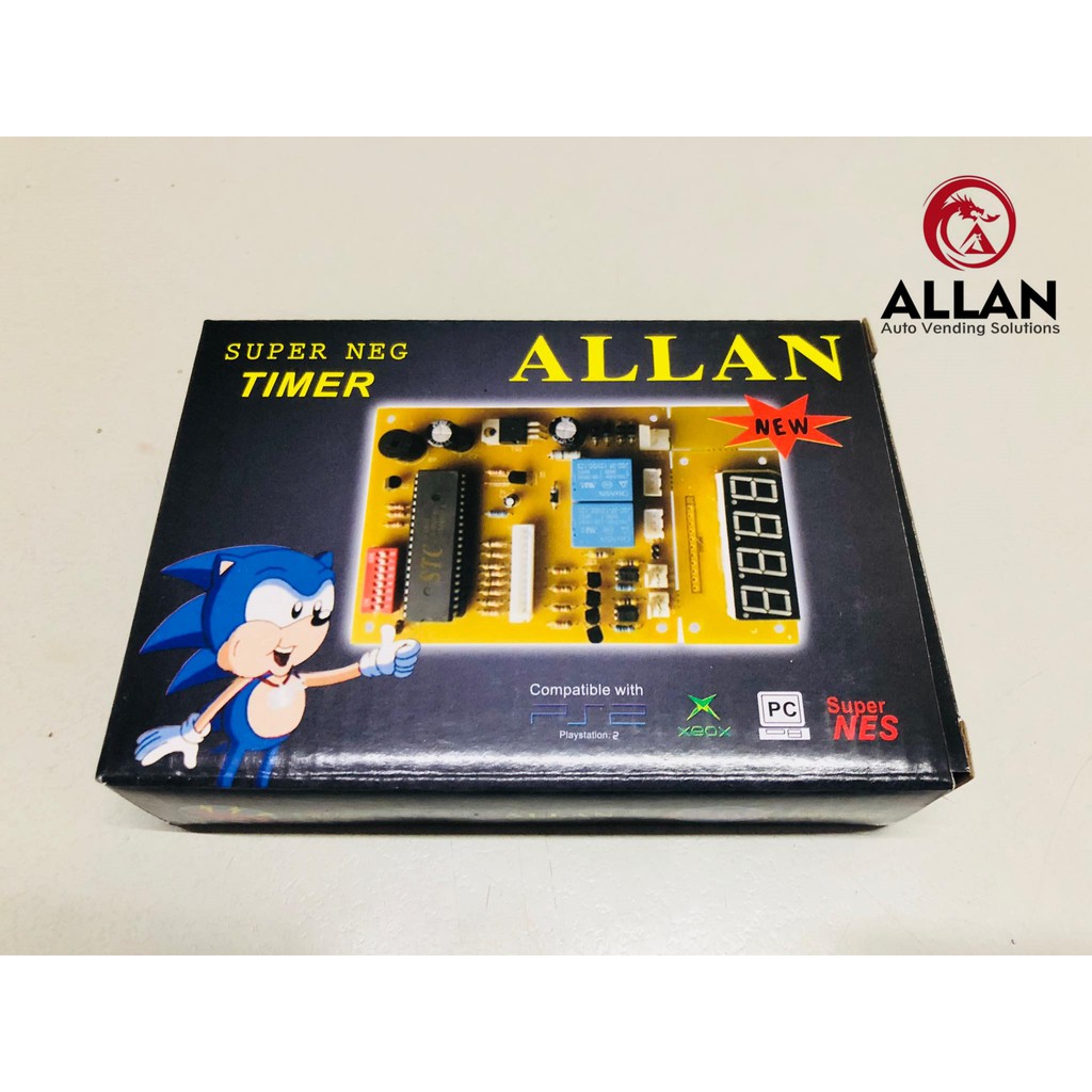 Allan Piso/Lima Timer For Pisonet /4 LED Digit Digital Timer Dual Relay ...