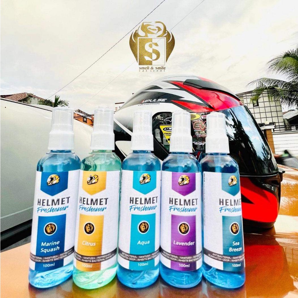 Helmet Freshener Sanitizer Antibacterial and Deodorizer with Pleasing ...