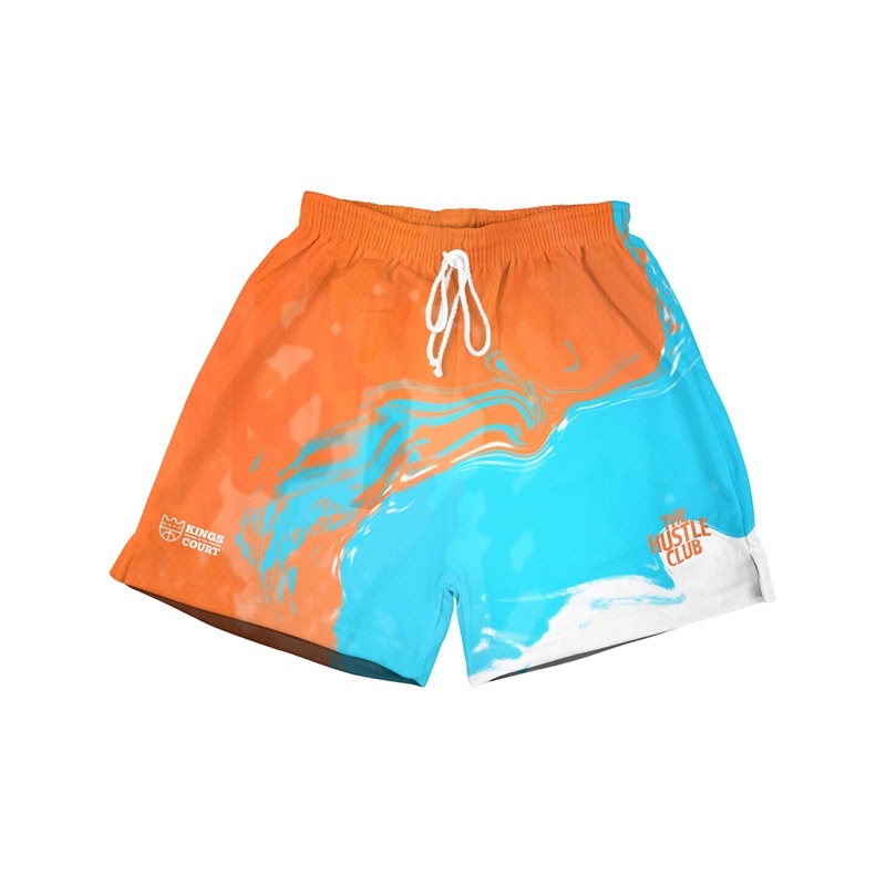 THE HUSTLE CLUB- TIE DYE SWINGMAN SHORTS IN COLLABORATION WITH KOTC ...
