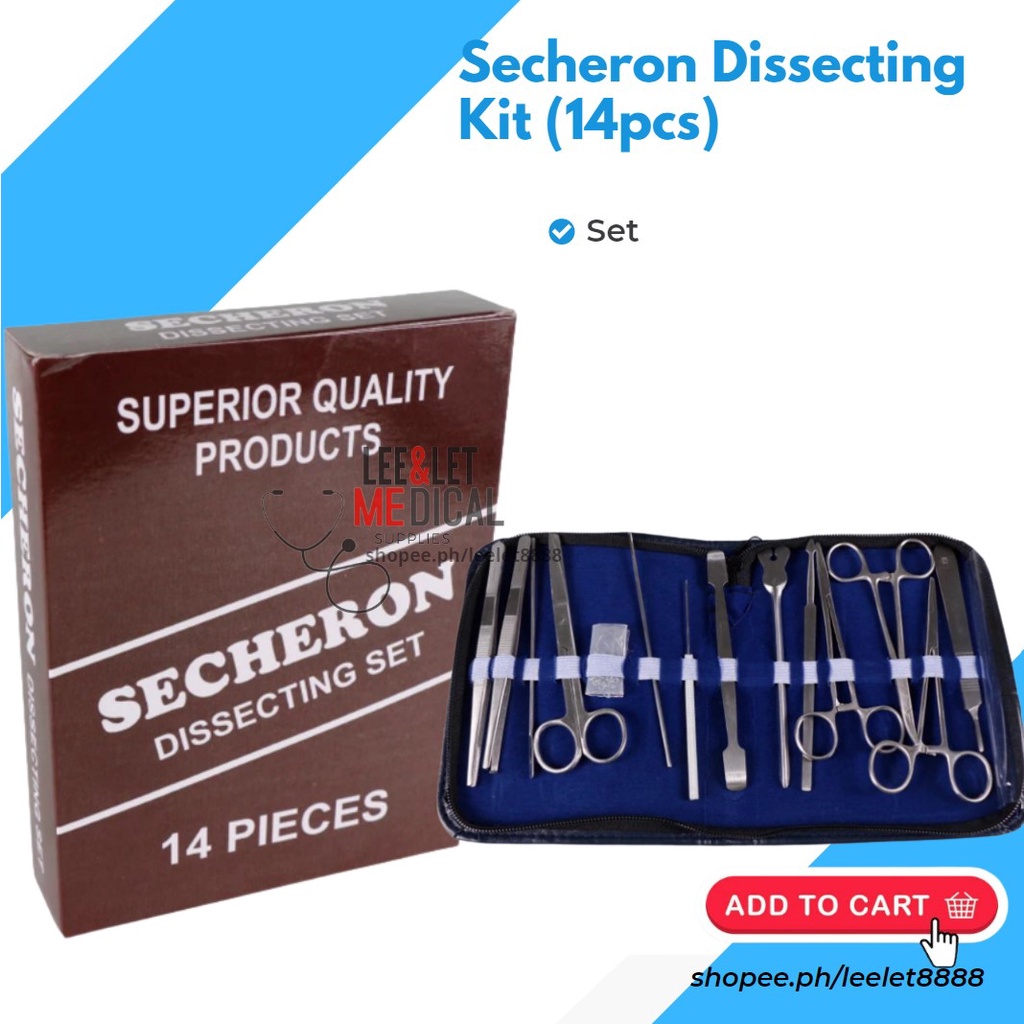 (L&L-J) Secheron Dissecting Kit (14pcs) without Surgical Blade | Shopee ...