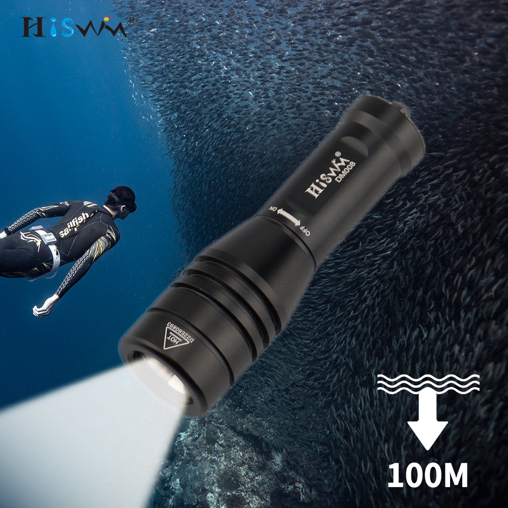 Father's Day gifts New Mini HISWN Diving Flashlight DM008 600 lumens ...
