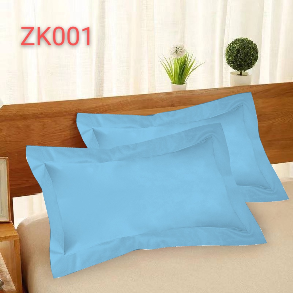 18x28 Inch 2Pcs White Colour Pillow Case Style Pillowcases Cotton Punda ...