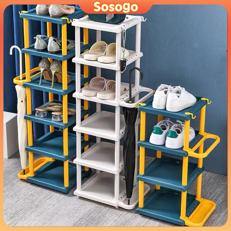plastic shoe rack flip cabinet hanging wall shoe rack stackable ...