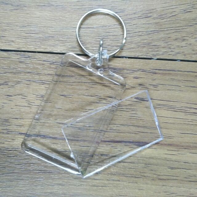 Acrylic Rectangle Keychain Photo Insert (50pcs) | Shopee Philippines