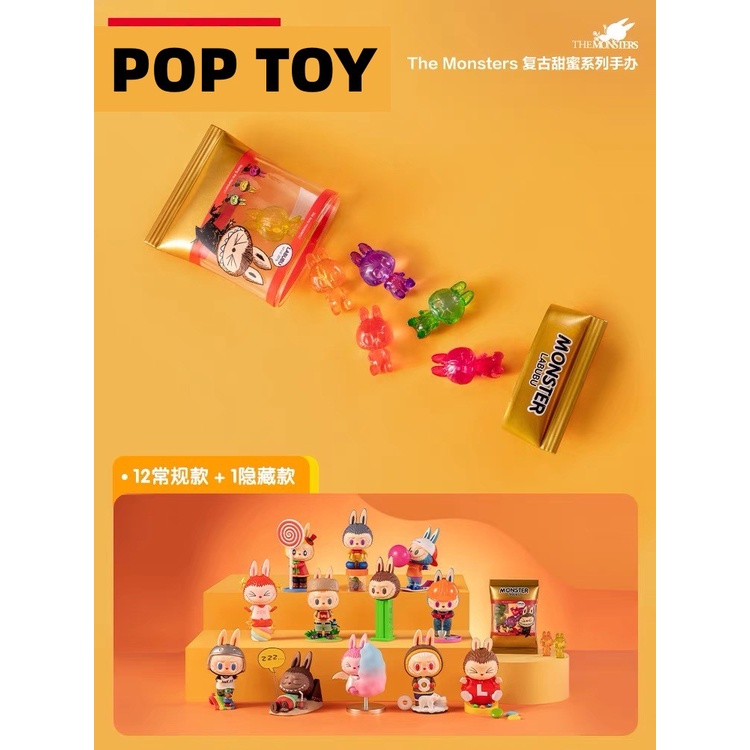 【Genuine】LABUBU The Monsters Candy Series Blind box doll Popmart Cute ...