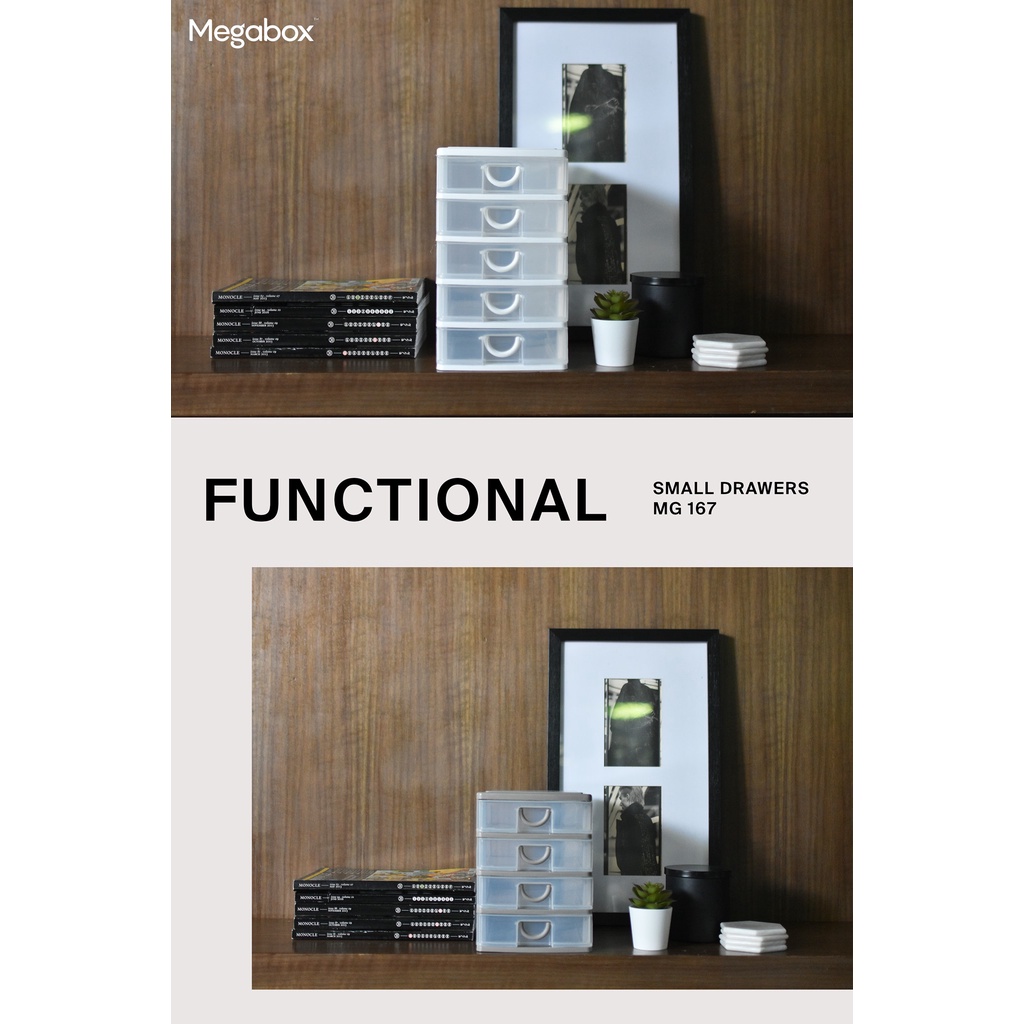 MEGABOX Small Desk Drawer (4 Layers / 5 Layers) mg 167 | Shopee Philippines