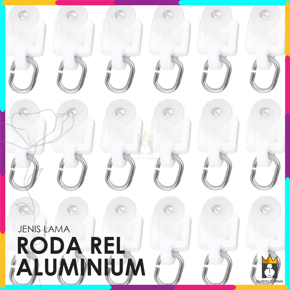 25pcs Roda Rel Aluminium Jenis Baru (Roller For New Styled Aluminium ...