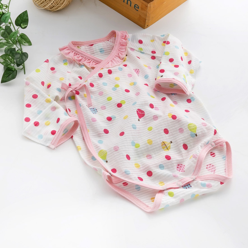 Organic cotton summer jacquard ruffle inflatable belly button combined ...