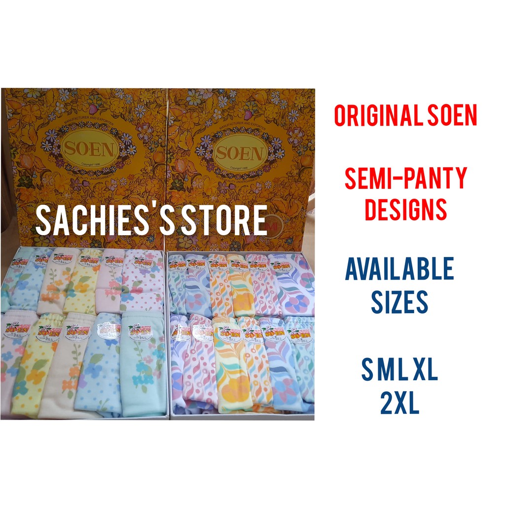 SMP Original SOEN Panty (Semi-Panty Designs) | Shopee Philippines