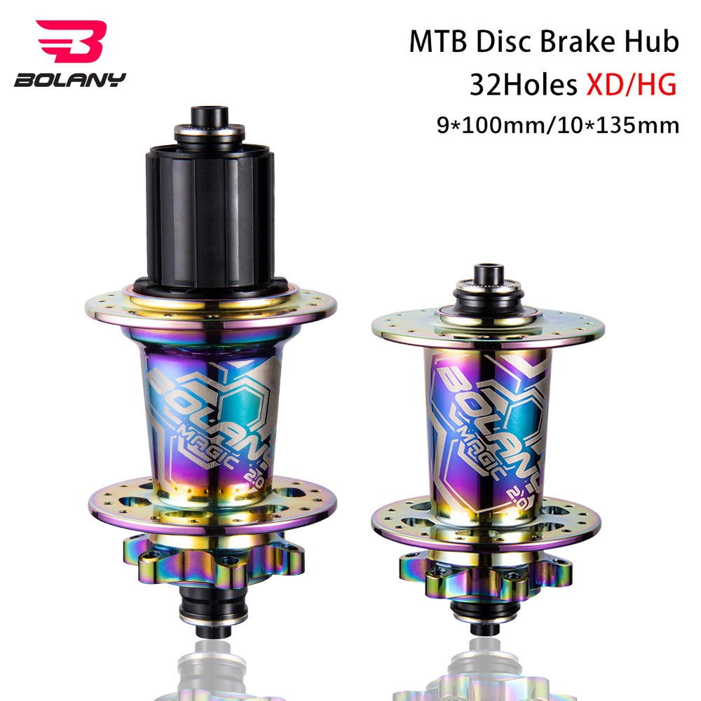 BOLANY MTB Hub QR/TA Disc Brake Mountain Bike Hub 6 Bolts 108 Clicks HG ...
