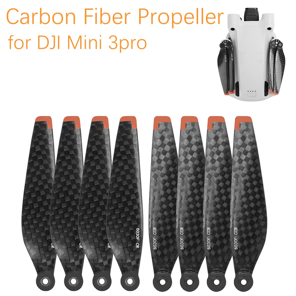 For DJI Mini 3 Pro Carbon Fiber Propeller Hard and Durable Lightweight ...