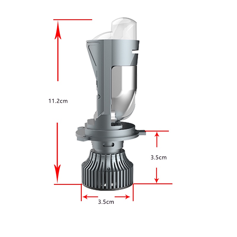 H4 100W 30000LM Super Bright Car LED Headlight Auto 9003/HB2 Mini Projector Dual Lens High Low ...