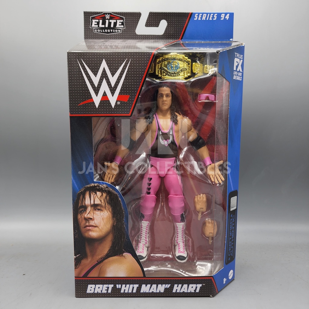 Mattel WWE Elite 94 Bret Hart | Shopee Philippines