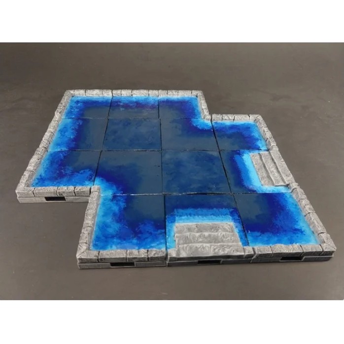 Pool Tiles Set-Scene For Miniature Boardgame War Game RPG (Not Painted ...