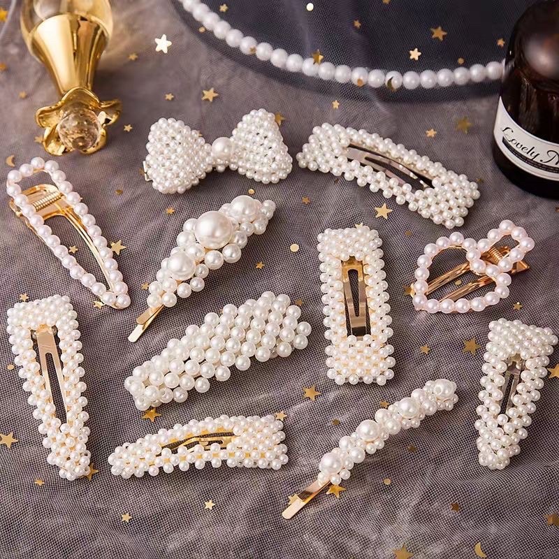 Pearl Metal Hair Clips | Shopee Philippines
