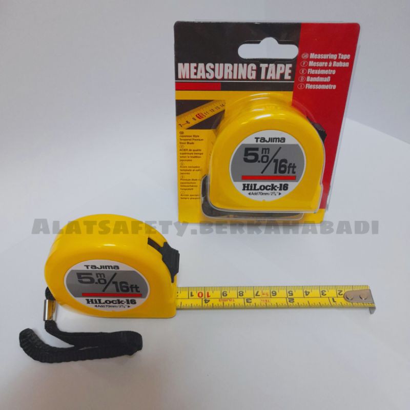 TAJIMA METER 5 METER HILOCK 16 JAPAN ORIGINAL MEASURING TAPE - METER 5 ...