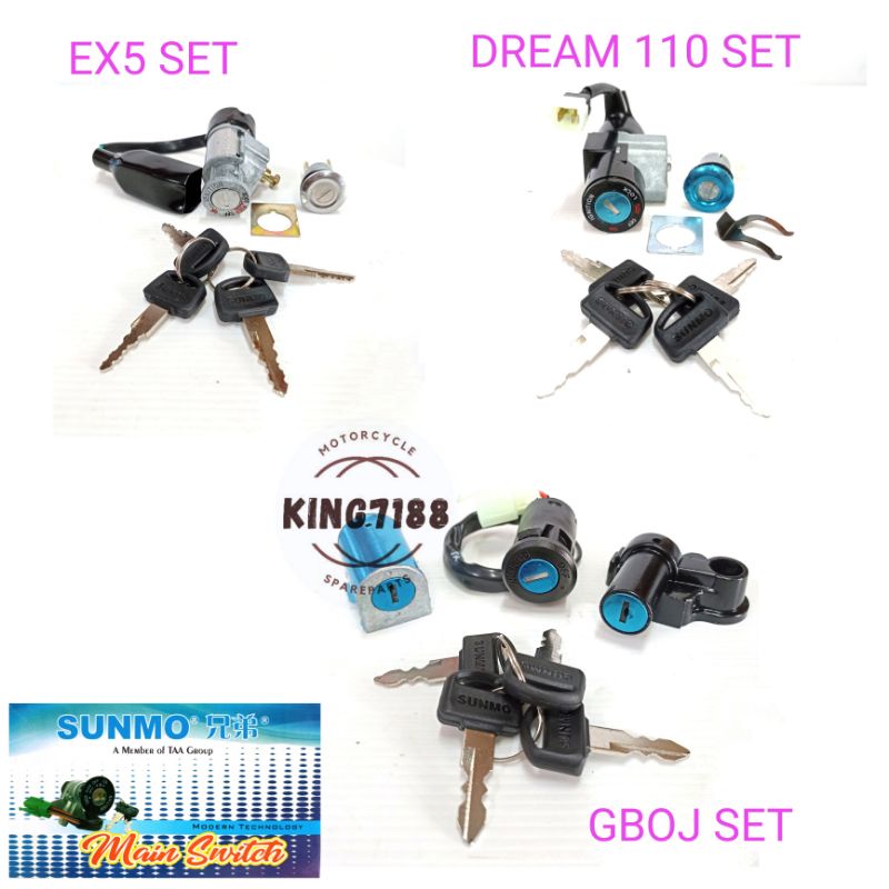 EX5/EX5 DREAM 110/GBOJ KUNCI SET SUNMO | Shopee Philippines