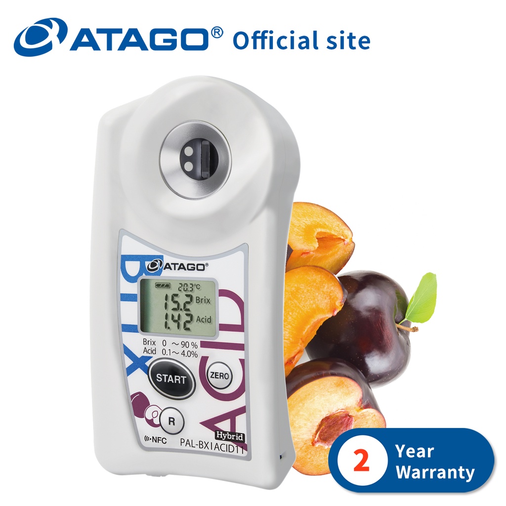 ATAGO Digital Pocket Brix-Acidity Meter (Plum) PAL-BX/ACID11 Master Kit ...