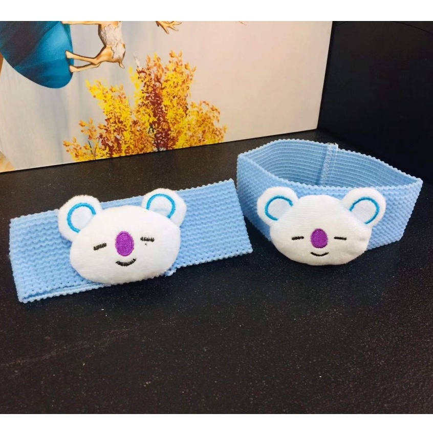 turban kpop bt21 character child turban plush headband concert props ...