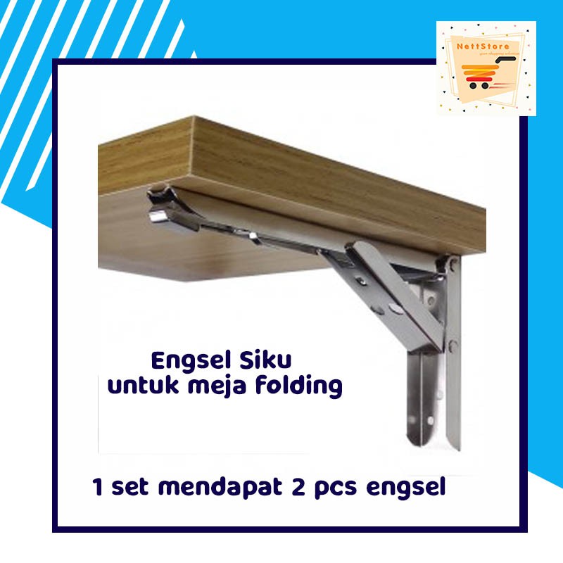 SIKU Folding Elbow Hinge Bracket Folding Wall Table Elbow Stainless ...