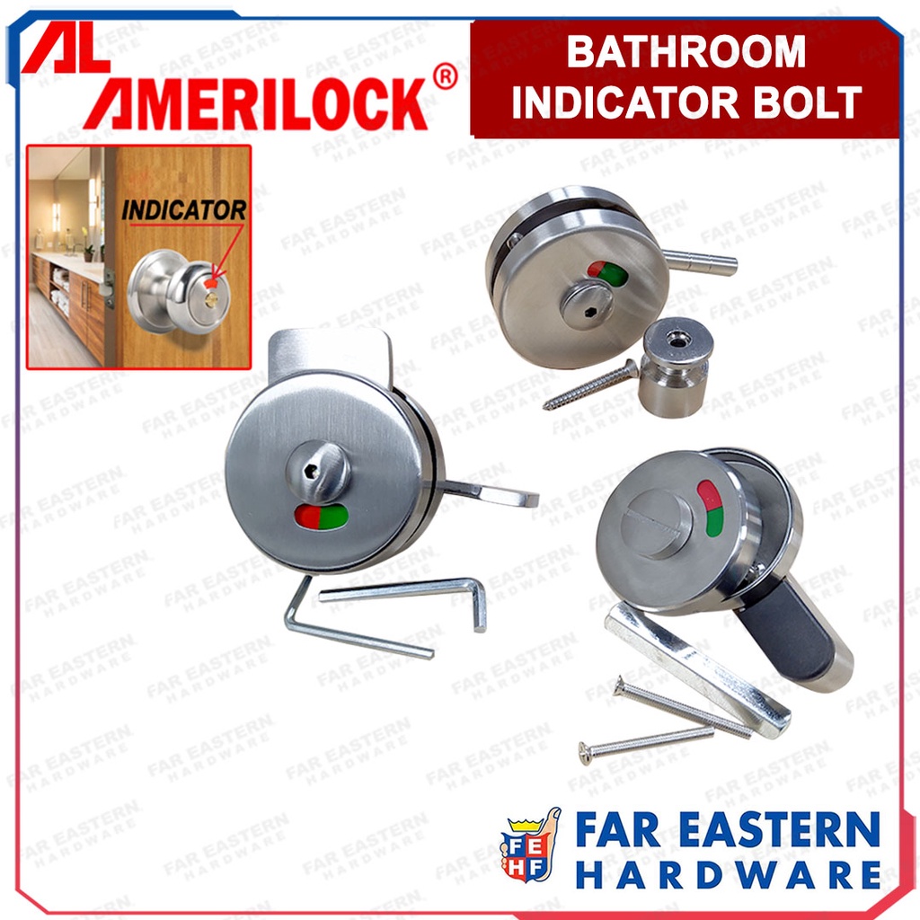 AMERILOCK Bathroom Indicator Bolt / Occupied Lock Stainless Steel ...
