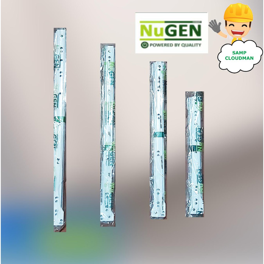 Nugen Drawer Roller Guide Roller Type Pair Size 12 14 16 18 20 Drawer ...