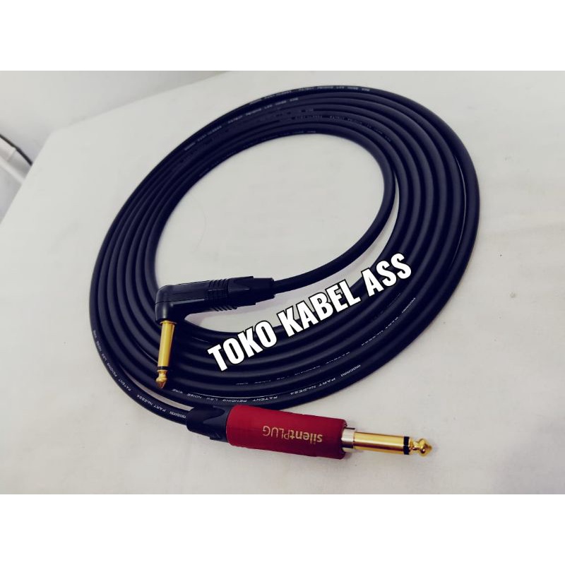 Original 7,5 meter Mogami gold silent plug neutral electric guitar ...