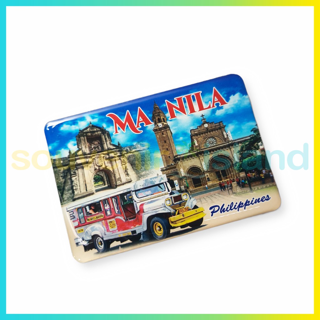 Manila Philippines Epoxy Refrigerator Magnet Philippine Souvenir Coron ...