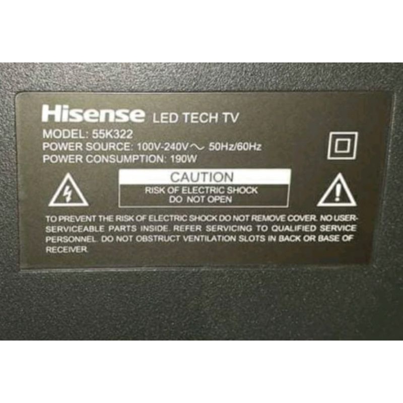 Backlight set 55inch Hisense 55k322 Led smart tv Brandnew Genuine ...