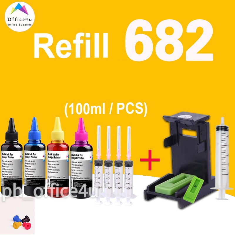HP682 black HP 682 ink HP682XL HP 682XL ink ink HP 682 XL refillable ...